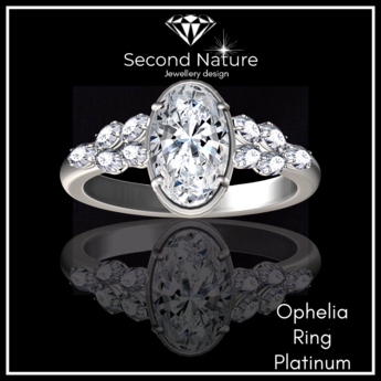 Second Life Marketplace - SNJ Ophelia Ring Platinum ADD!